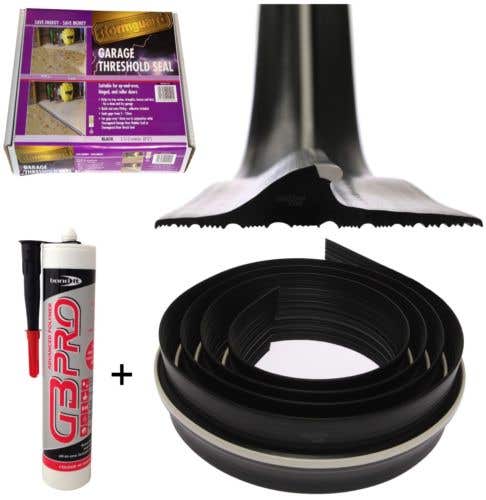 Stormguard Up & Over Garage Door Threshold Kit - 2515mm - Black | Hiatt ...