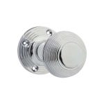 Beehive Mortice Door Knob | Brushed Satin Nickel | Pair | Hiatt Hardware